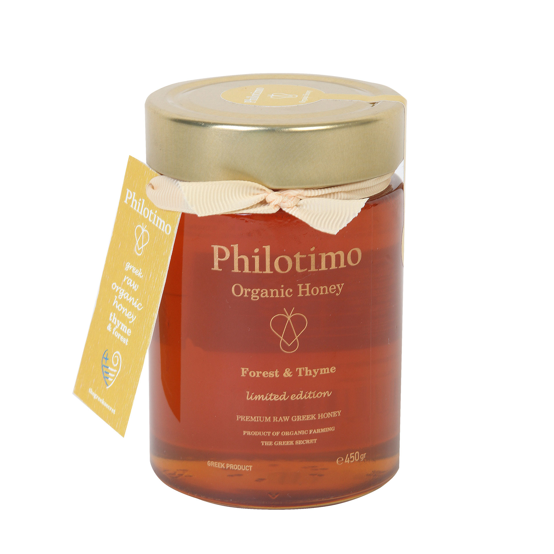 Raw Organic Forest & Thyme Honey Gift Box 450g - Philotimo